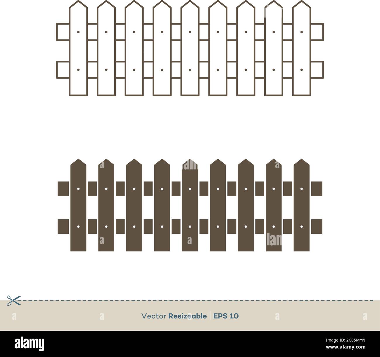 Fence icon Vector Logo Template Illustration Design. Vector EPS 10 ...