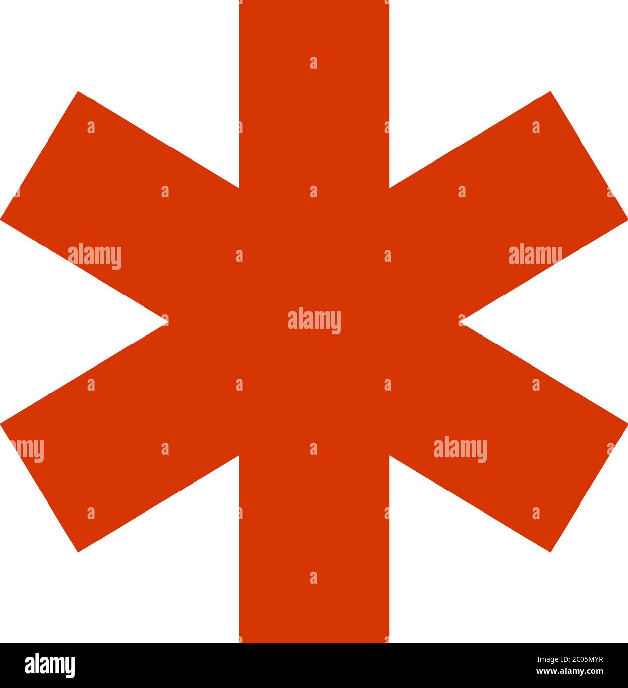 Emergency star - medical symbol vector icon flat isolated Stock Vector ...