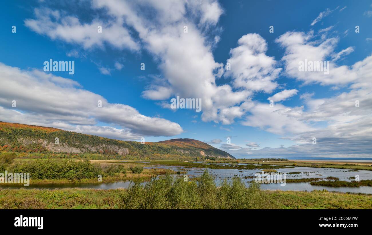 Cap Tourmente National Wildlife Area photographed in wide angle in ...