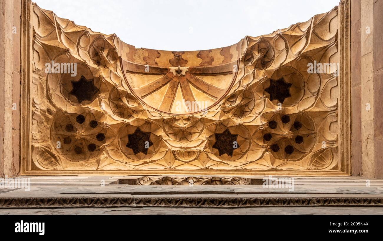 muqarnas vault, main entrance, complex of Aslam al-Silahdar, Cairo ...