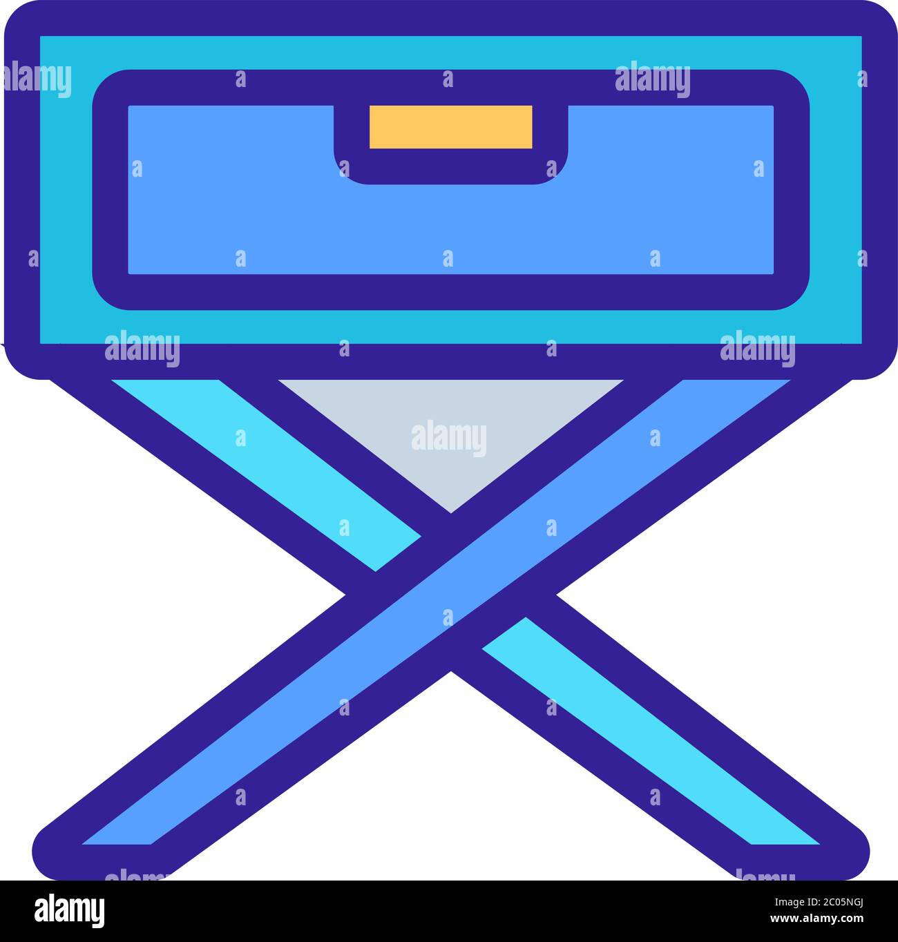 antique nightstand icon vector outline illustration Stock Vector Image ...