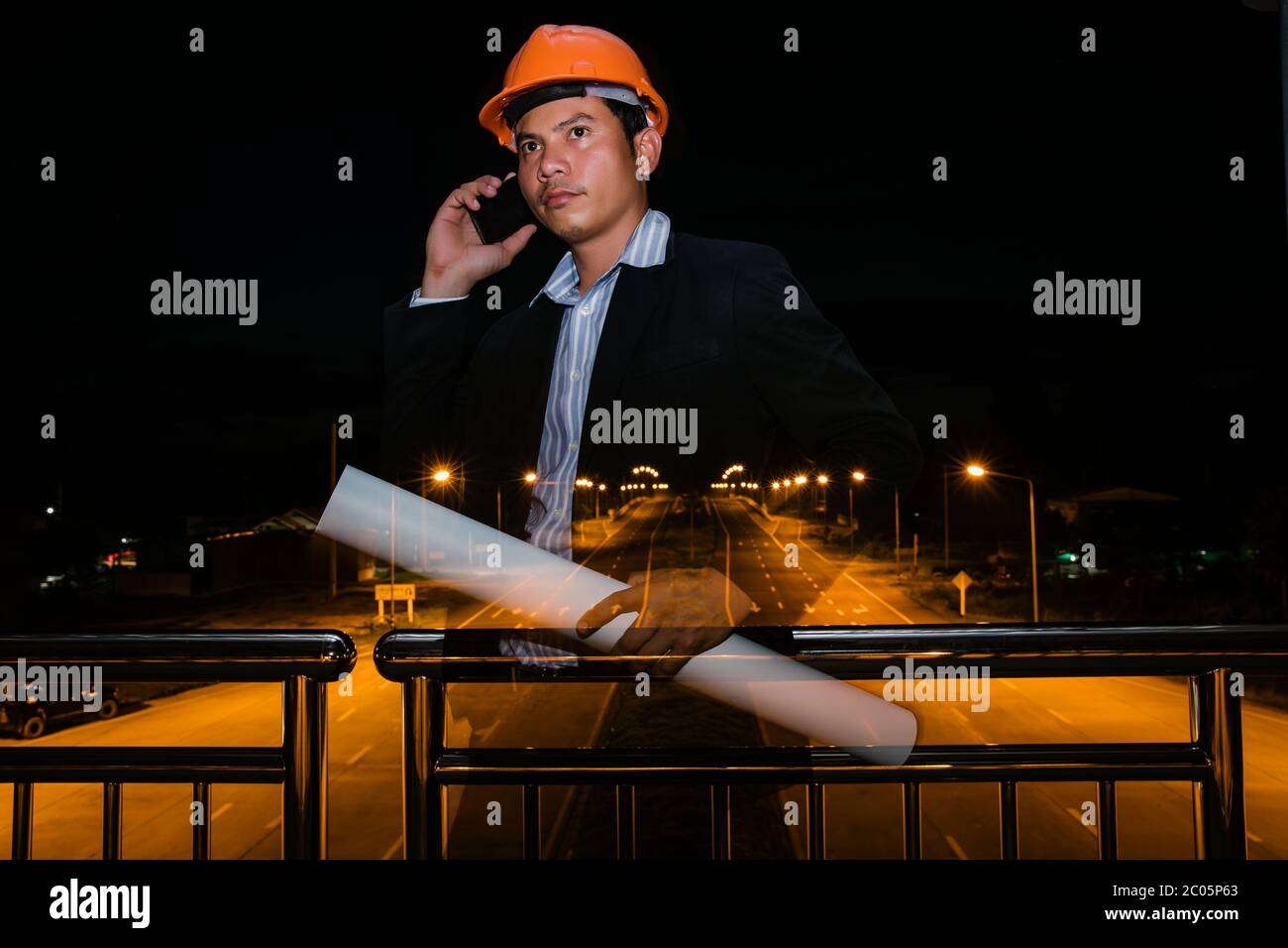 Young professional civil engineer standing hi-res stock photography and ...