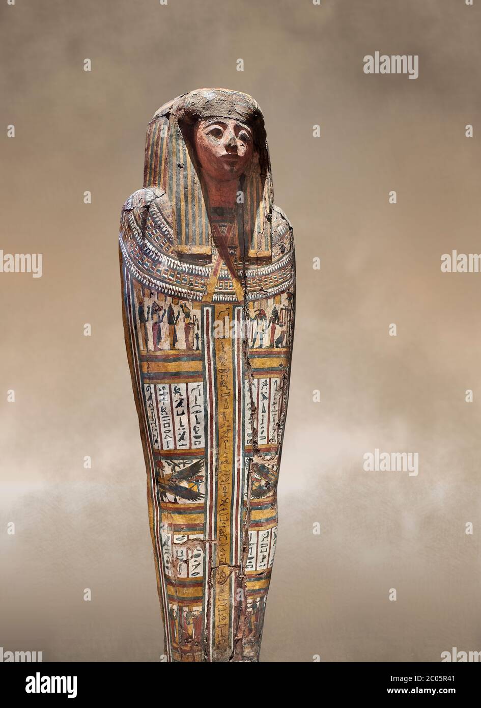 Ancient Egyptian wooden sarcophagus - the tomb of Tagiaset, Iuefdi ...