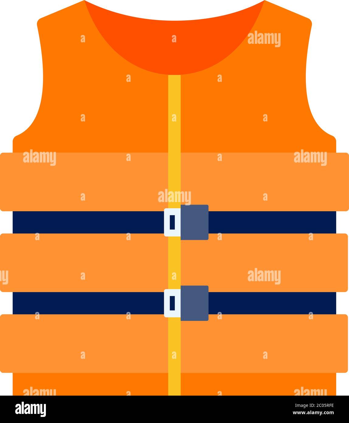 Inflatable marine life jacket vector icon flat isolated Stock Vector ...