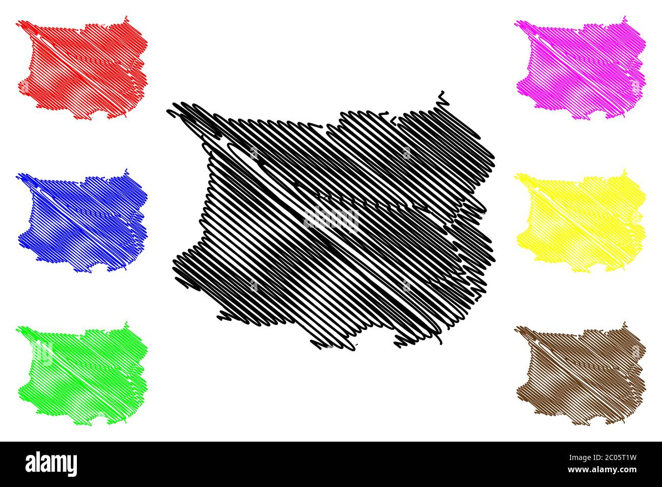 Tilburg City (Kingdom of the Netherlands, North Brabant, Holland) map ...