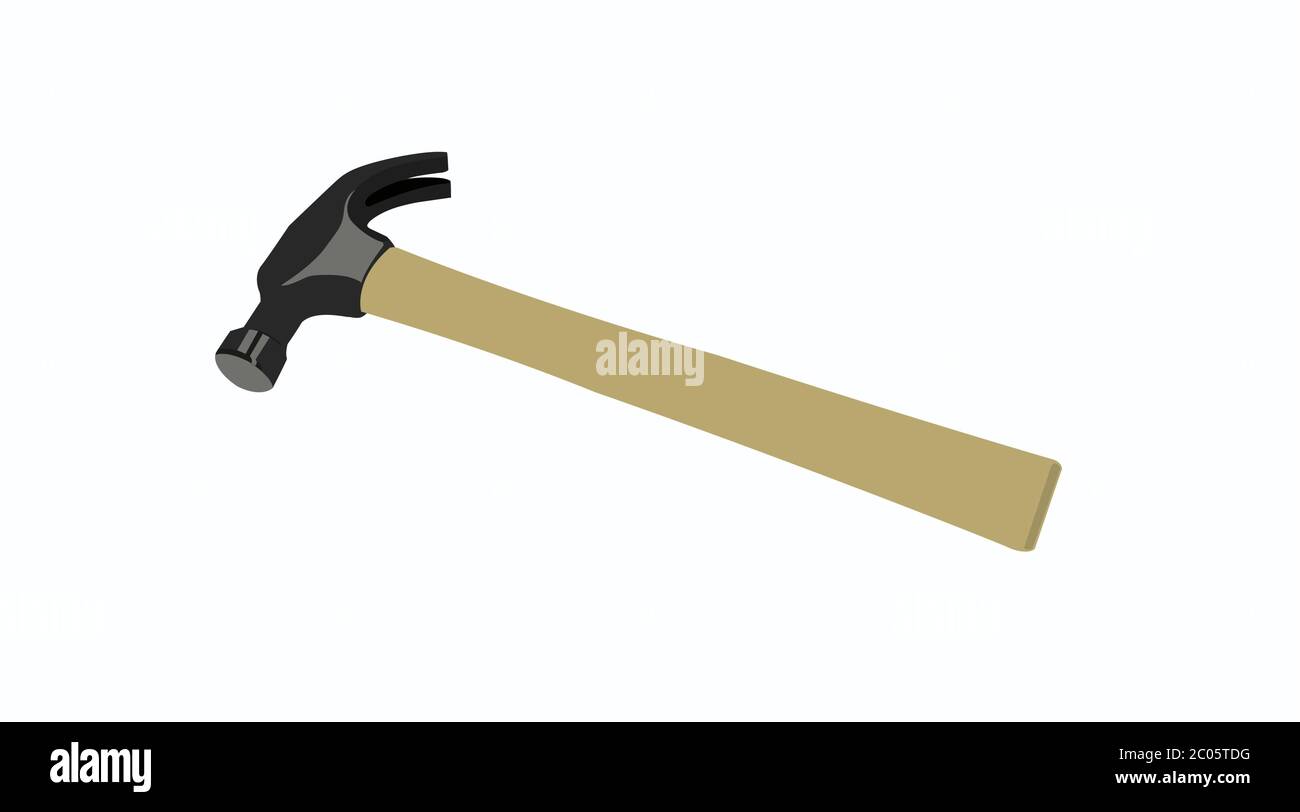 Vector Isolated Illustration of a Hammer Stock Vector Image & Art - Alamy