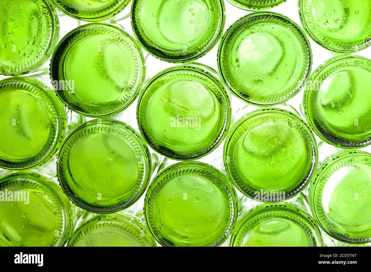 Bottoms of empty glass bottles Stock Photo - Alamy