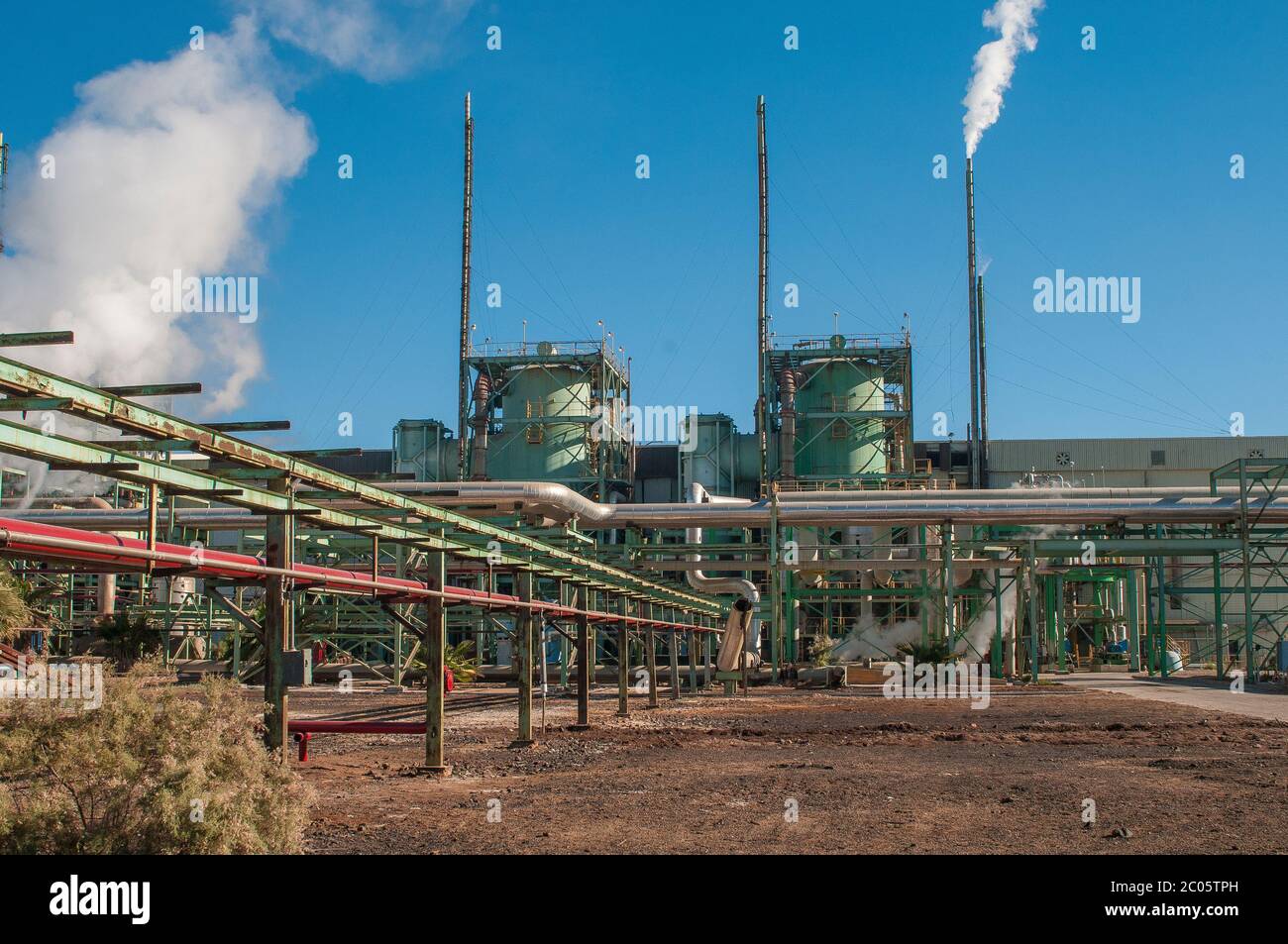 Geothermal power plant CERRO PRIETO one of the geothermal power plant ...