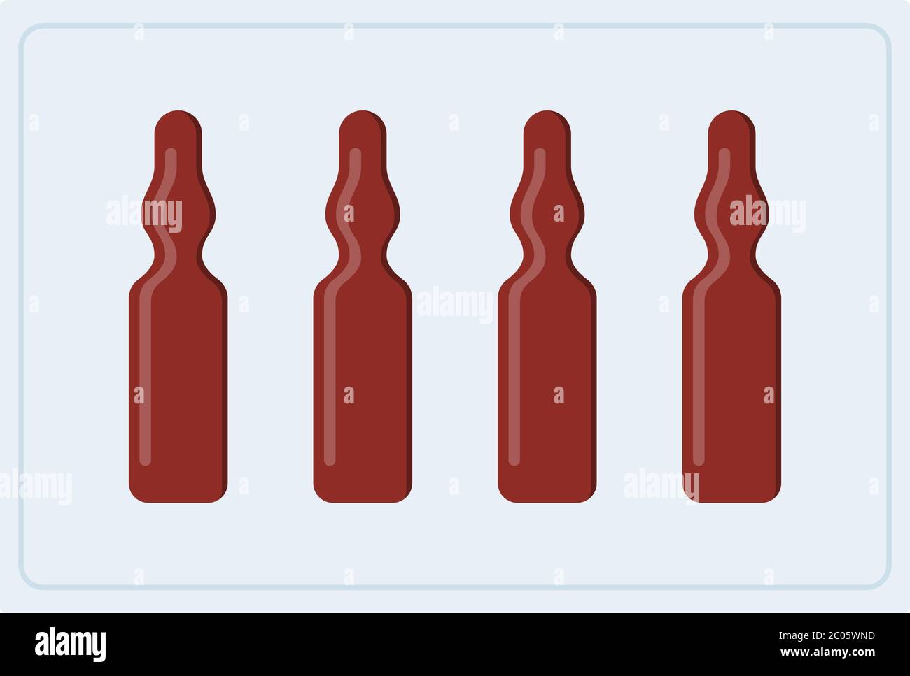 Packaged glass ampoules vector icon flat isolated Stock Vector Image ...