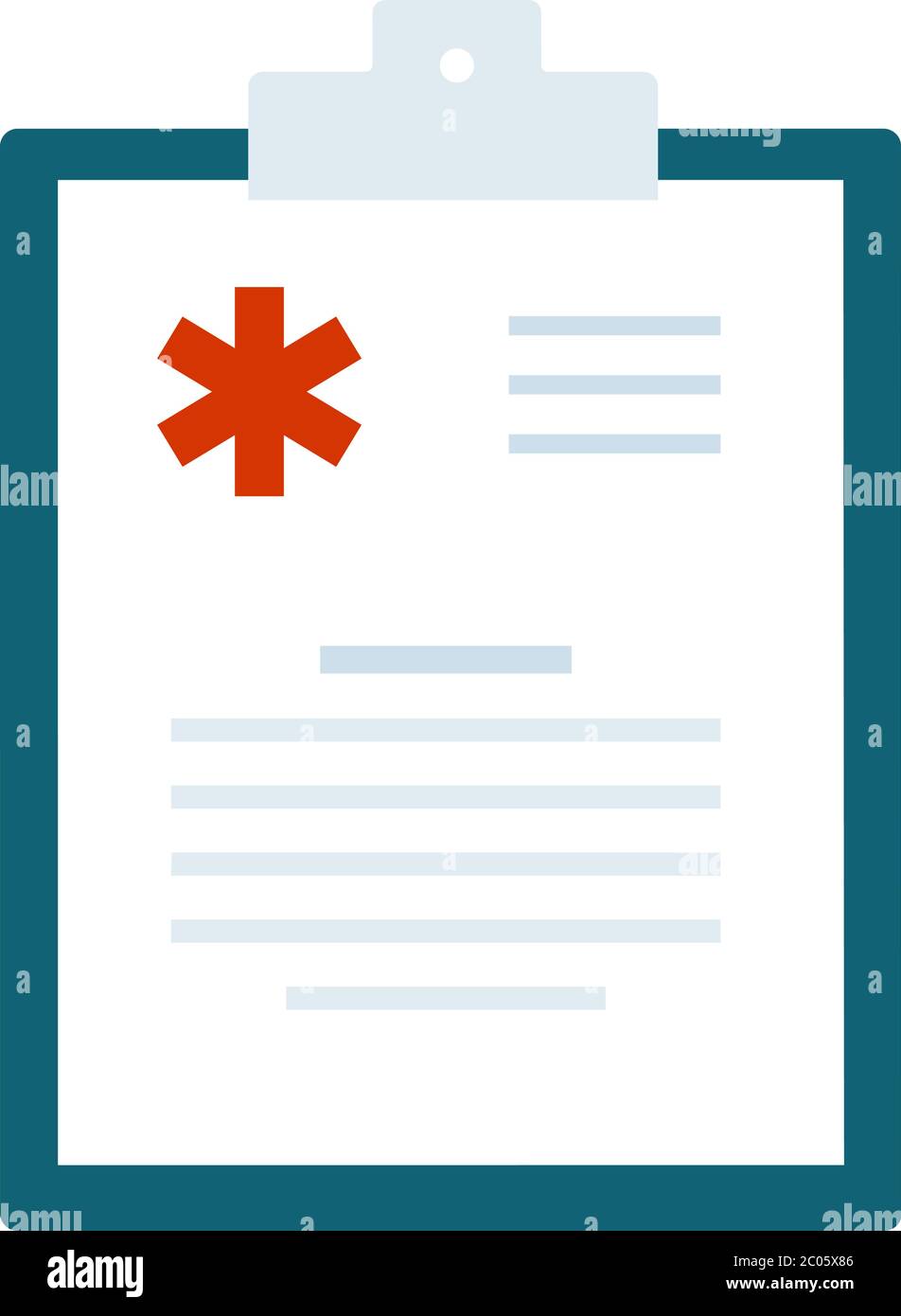 Medical document history vector Cut Out Stock Images & Pictures - Alamy