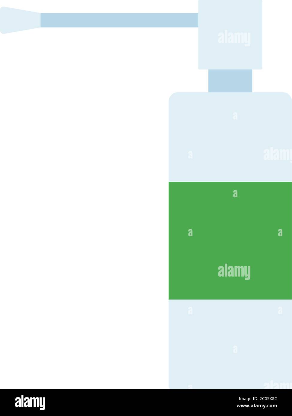 Spray for the throat and oral cavity vector icon flat isolated Stock ...