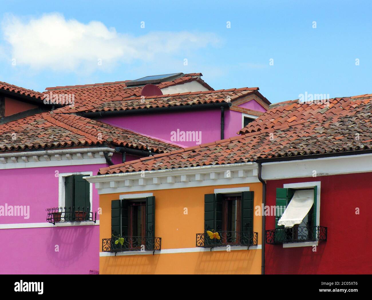 colorfull houses in Burano Stock Photo - Alamy