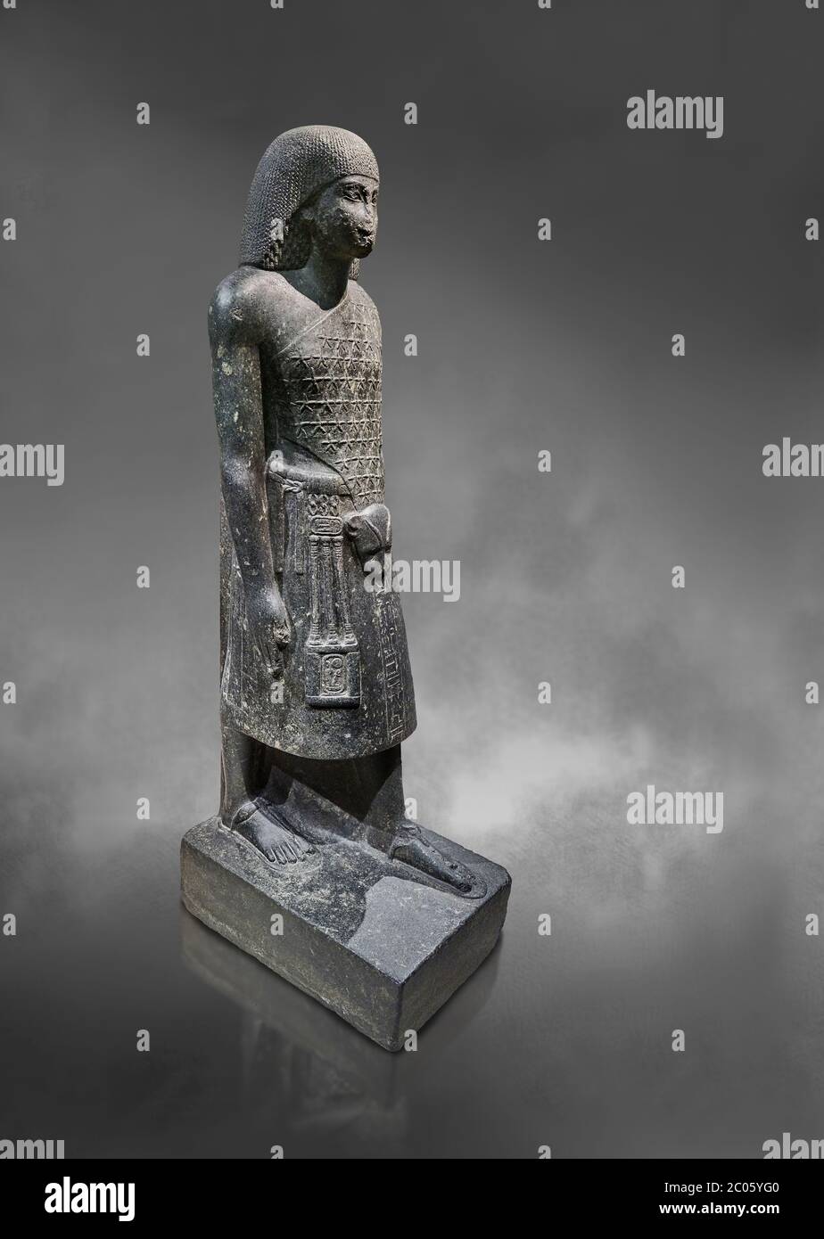 Ancient Egyptian statue of Aanen, second priest to Amon, granodioite ...