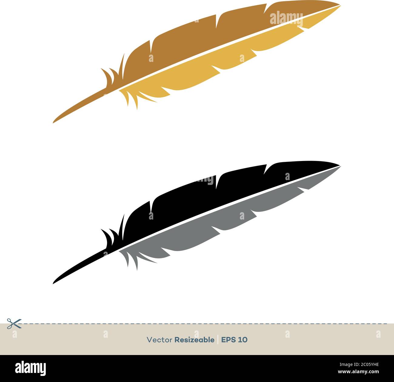Feather Icon Vector Logo Template Illustration Design. Vector EPS 10 ...