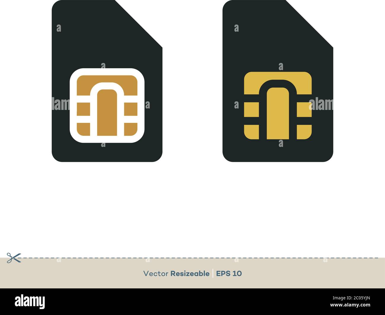 Sim Card Icon Vector Logo Template Illustration Design. Vector EPS 10 ...