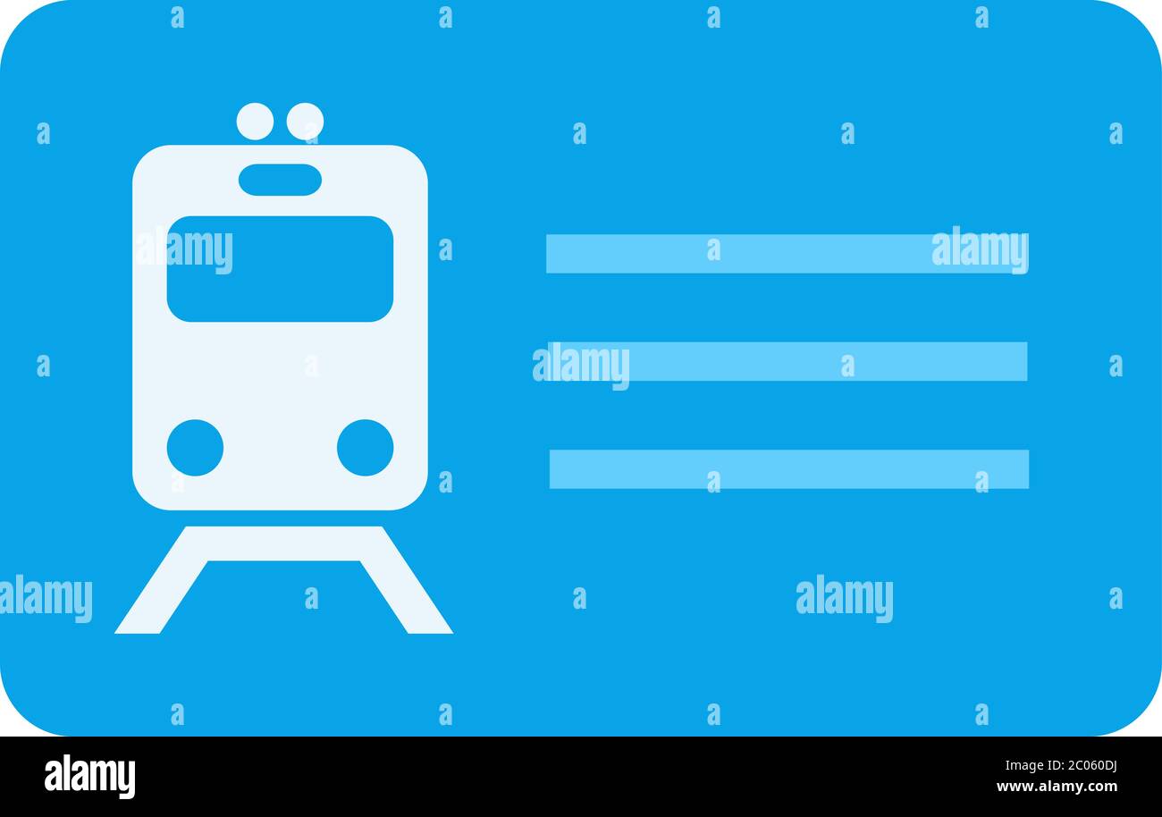 Metro ticket vector flat isolated on white Stock Vector Image & Art - Alamy