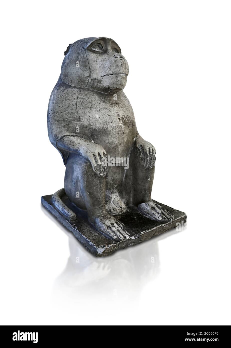 Plaster cast of an ancient Egyptian Thot Baboon statue, reign of ...