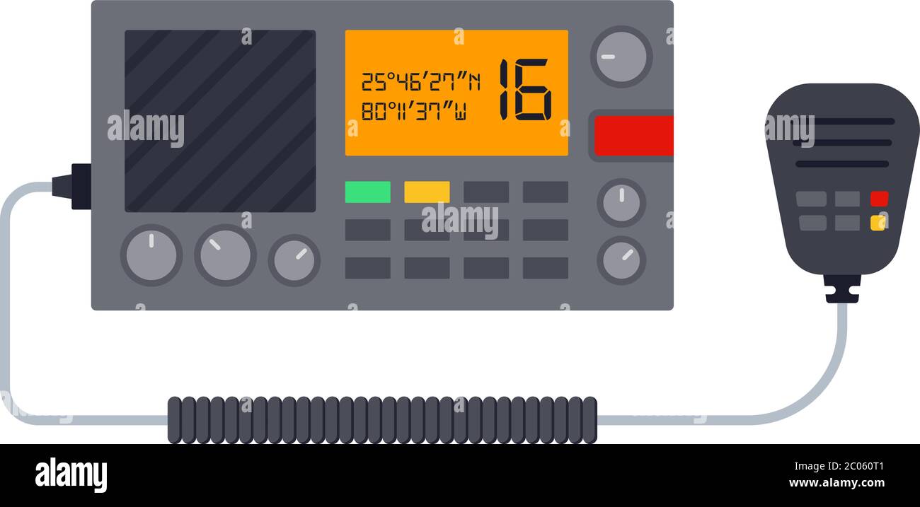 Vhf marine radio Stock Vector Images - Alamy