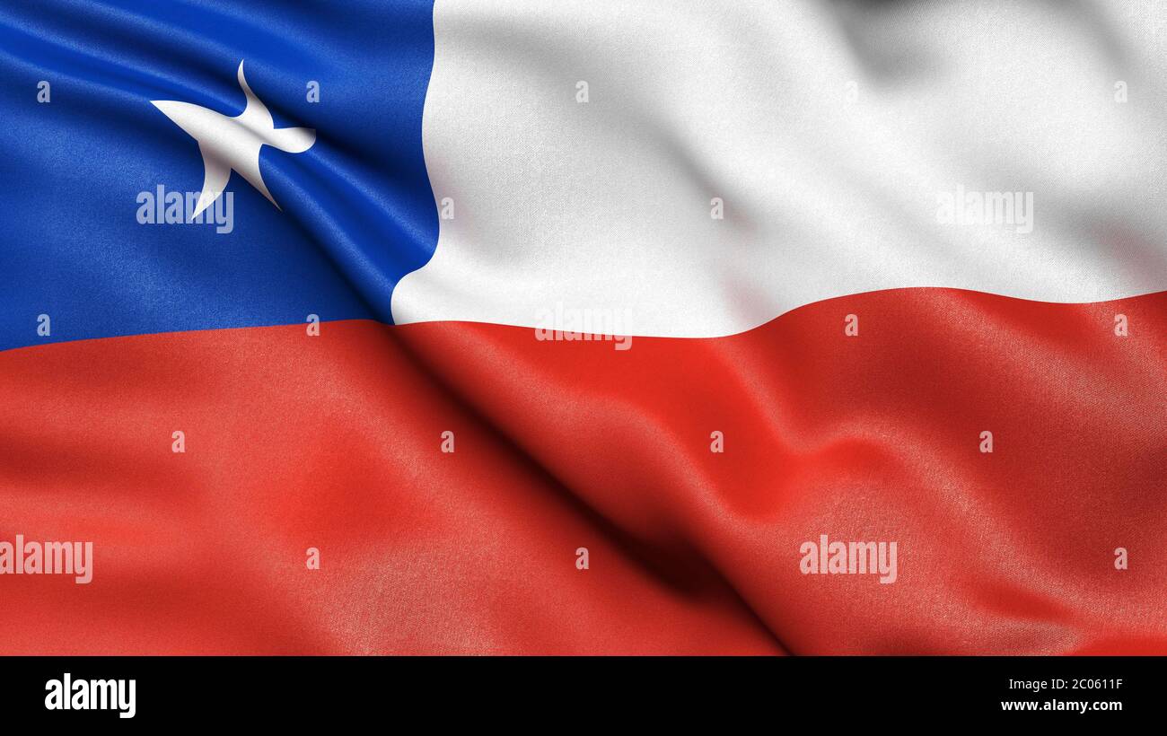 3d flag chile hi-res stock photography and images - Alamy