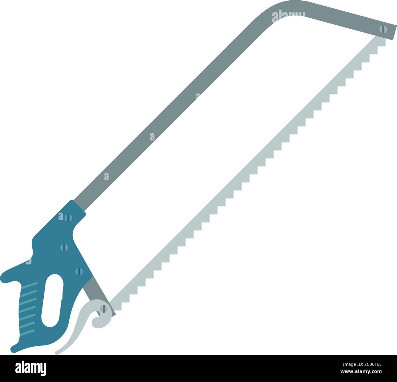 Meat saw vector flat isolated on white Stock Vector Image & Art - Alamy