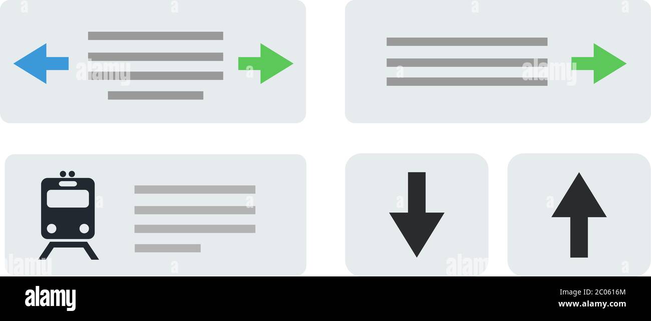 Subway information signs vector flat isolated on white Stock Vector ...