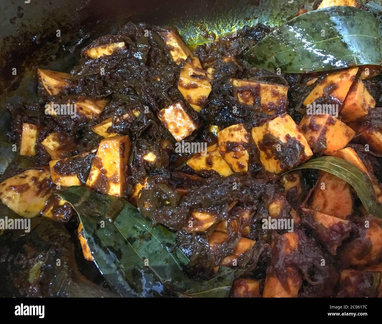 Tasty Paneer freshly cooked in onions and indian spices and ready to ...