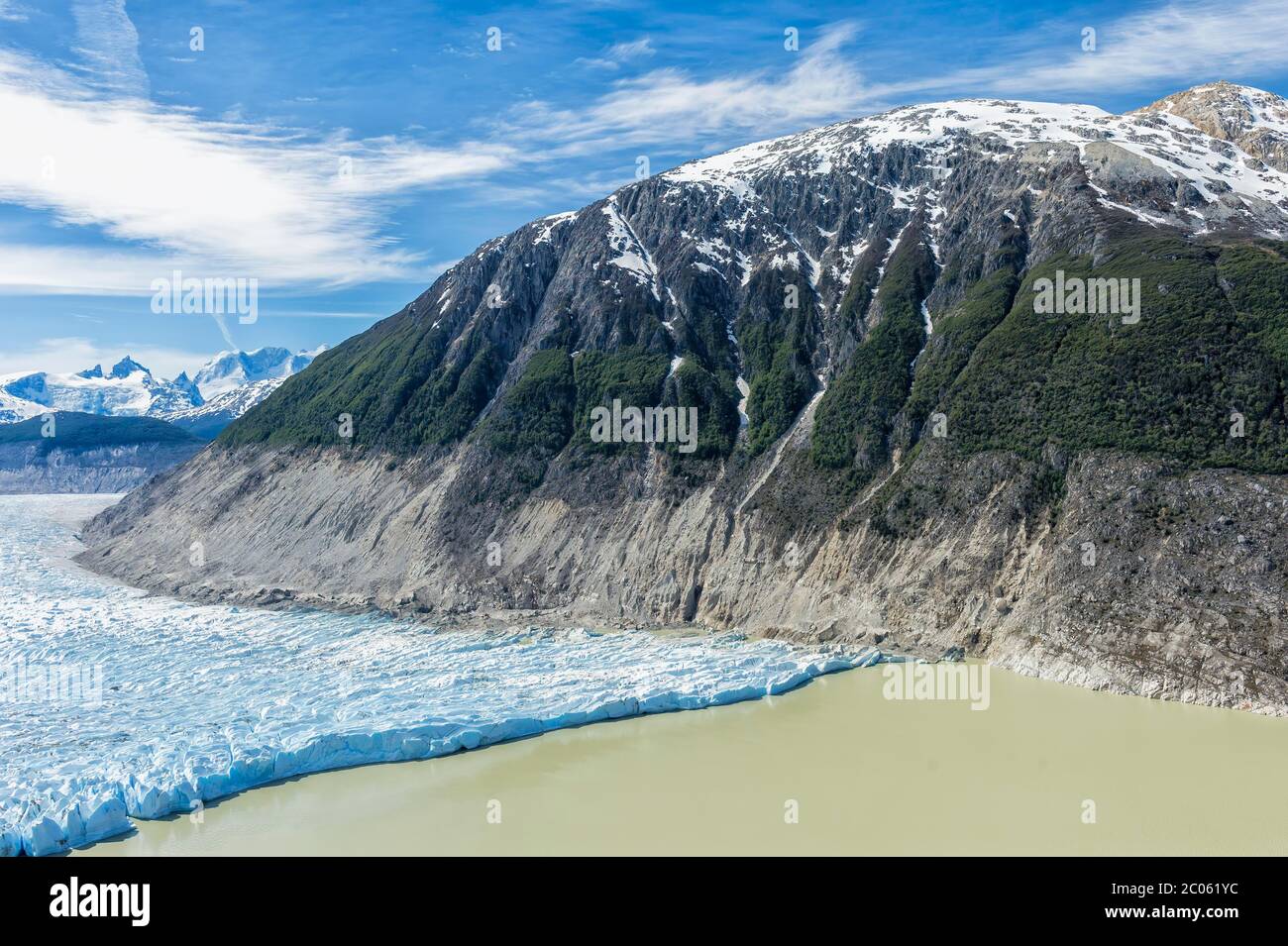 Northern Patagonian Ice Field, Aerial view, Laguna San Rafael National ...