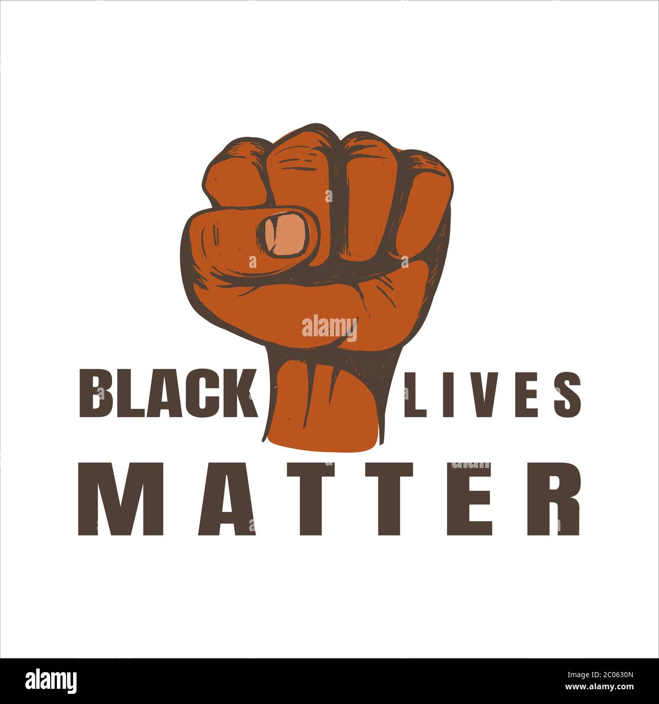 Black lives matter vector illustration. Fist Stock Vector Image & Art ...