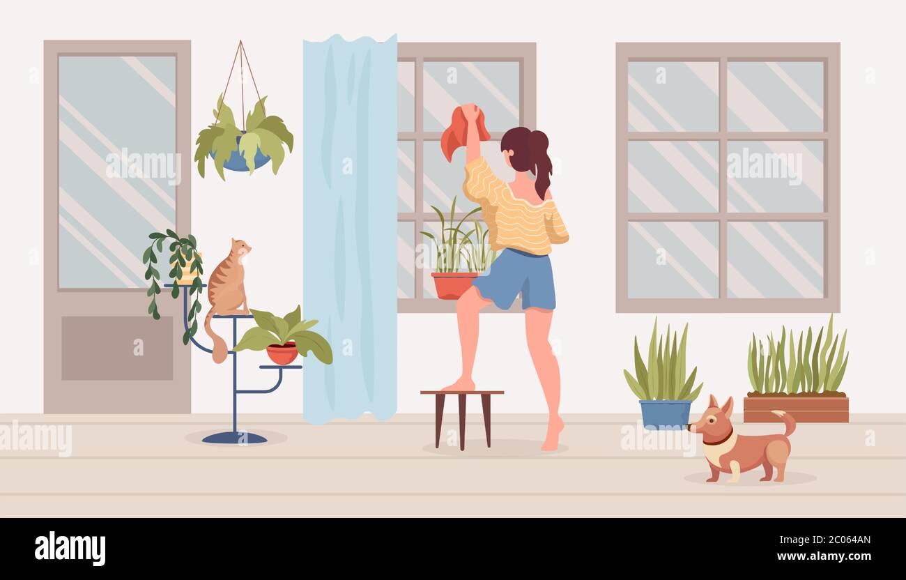 Tidy up the room Stock Vector Images - Alamy