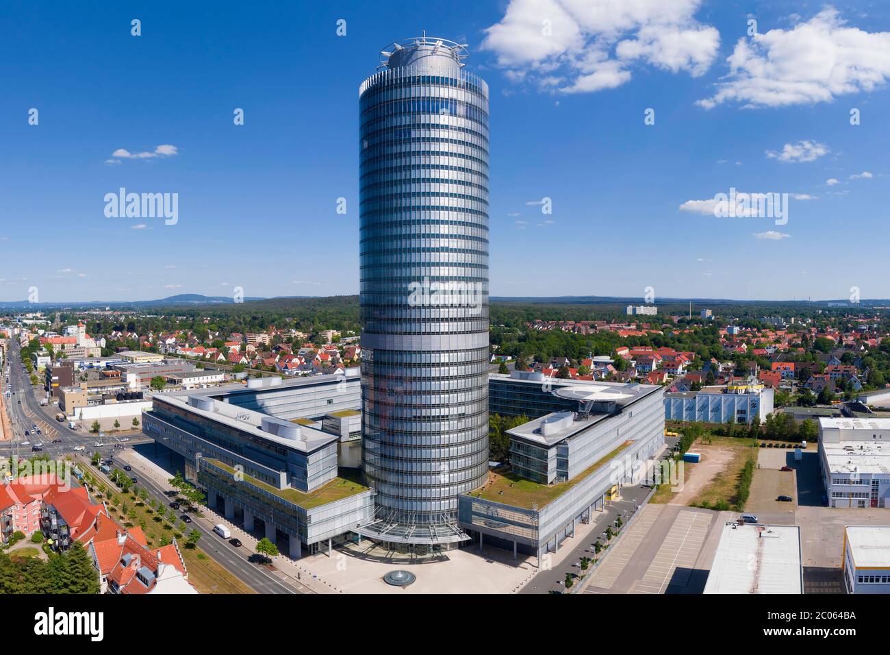 High rise building building complex business district hi-res stock ...