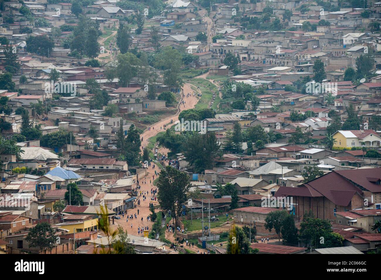 RWANDA, Kigali, township Stock Photo - Alamy