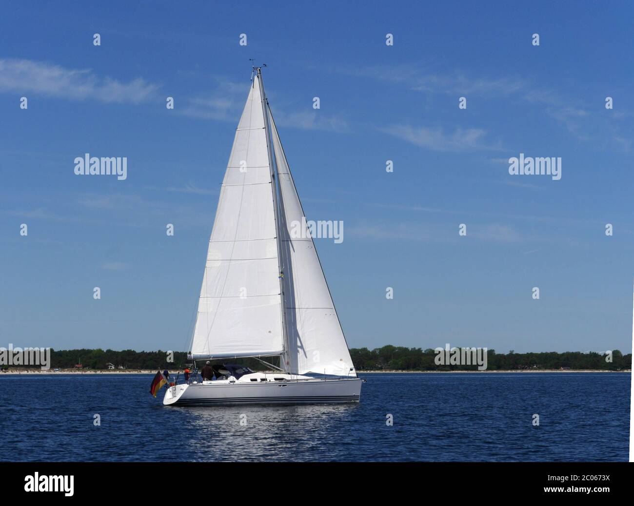 sailboat on baltic sea Stock Photo - Alamy