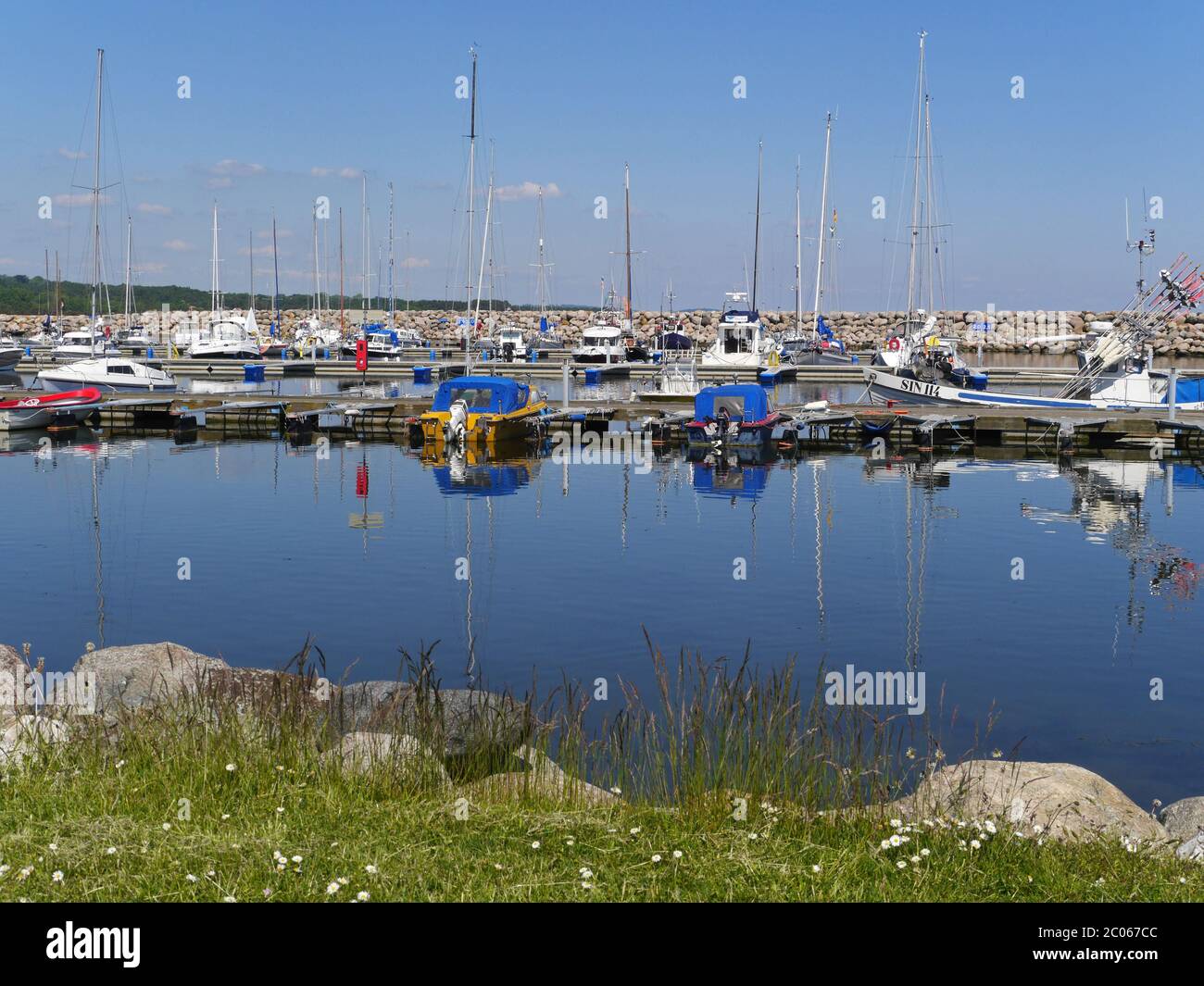 marina of Simrishamn Stock Photo - Alamy