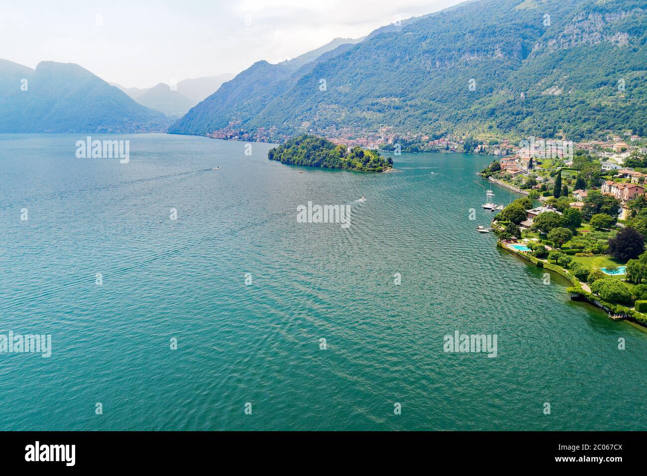Ossuccio - Lake Como (IT) - Aerial view Stock Photo - Alamy
