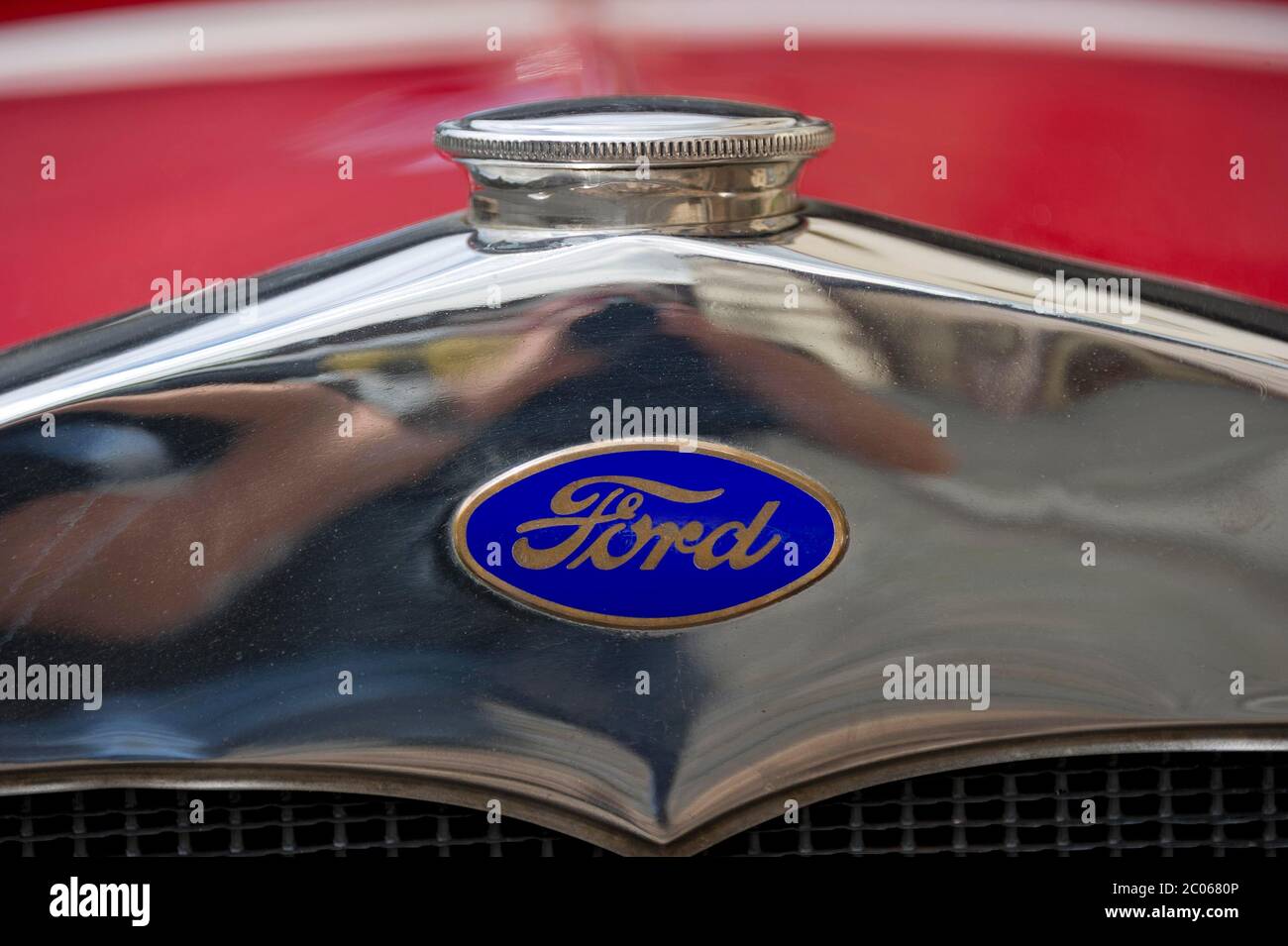 Company logo on oldtimer Ford model A, year of construction approx ...