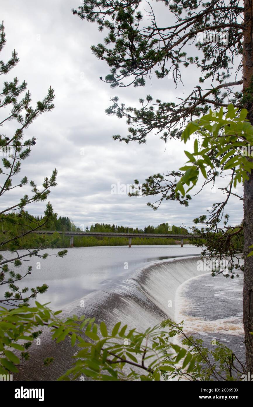 Landscape photo river in Finland Stock Photo - Alamy