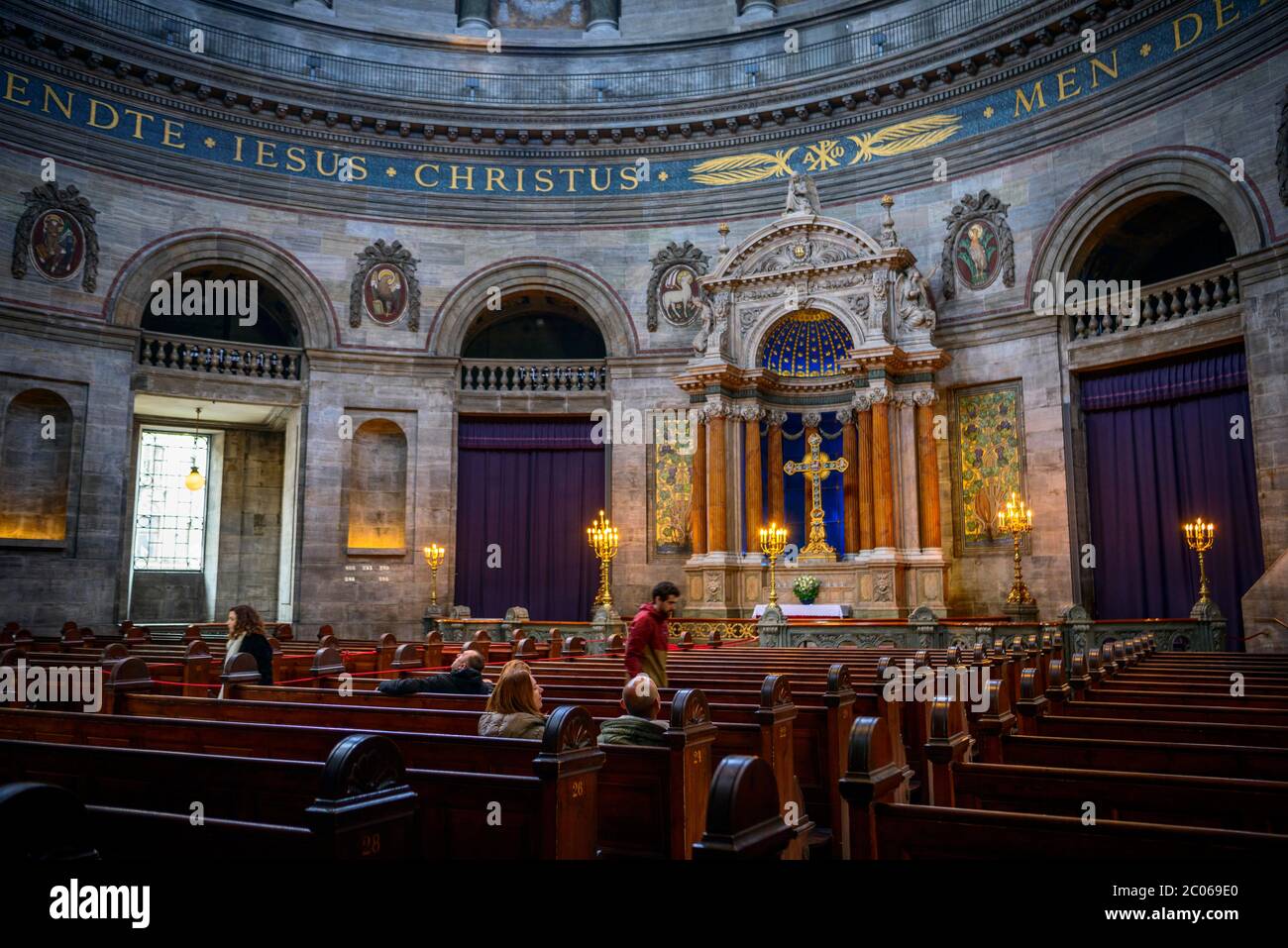 Frederik Church, Marble Church or Frederik's Churches, interior view ...