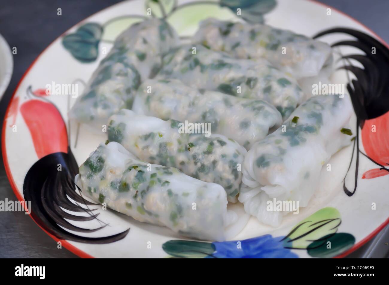 noodle roll or rice noodle roll or Vietnamese roll Stock Photo - Alamy