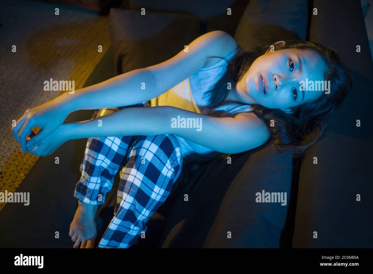 Asian girl suffering depression - sad and depressed Chinese woman ...