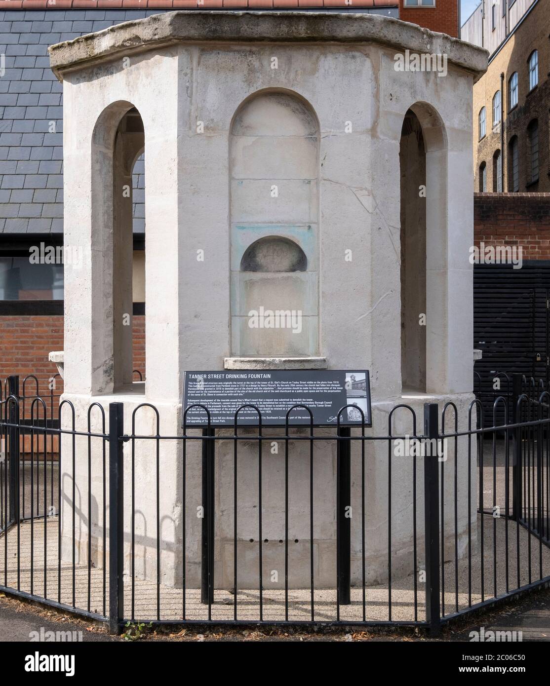 Tanner Street Drinking Fountain, Tanner Park Bermondsey, created from a ...