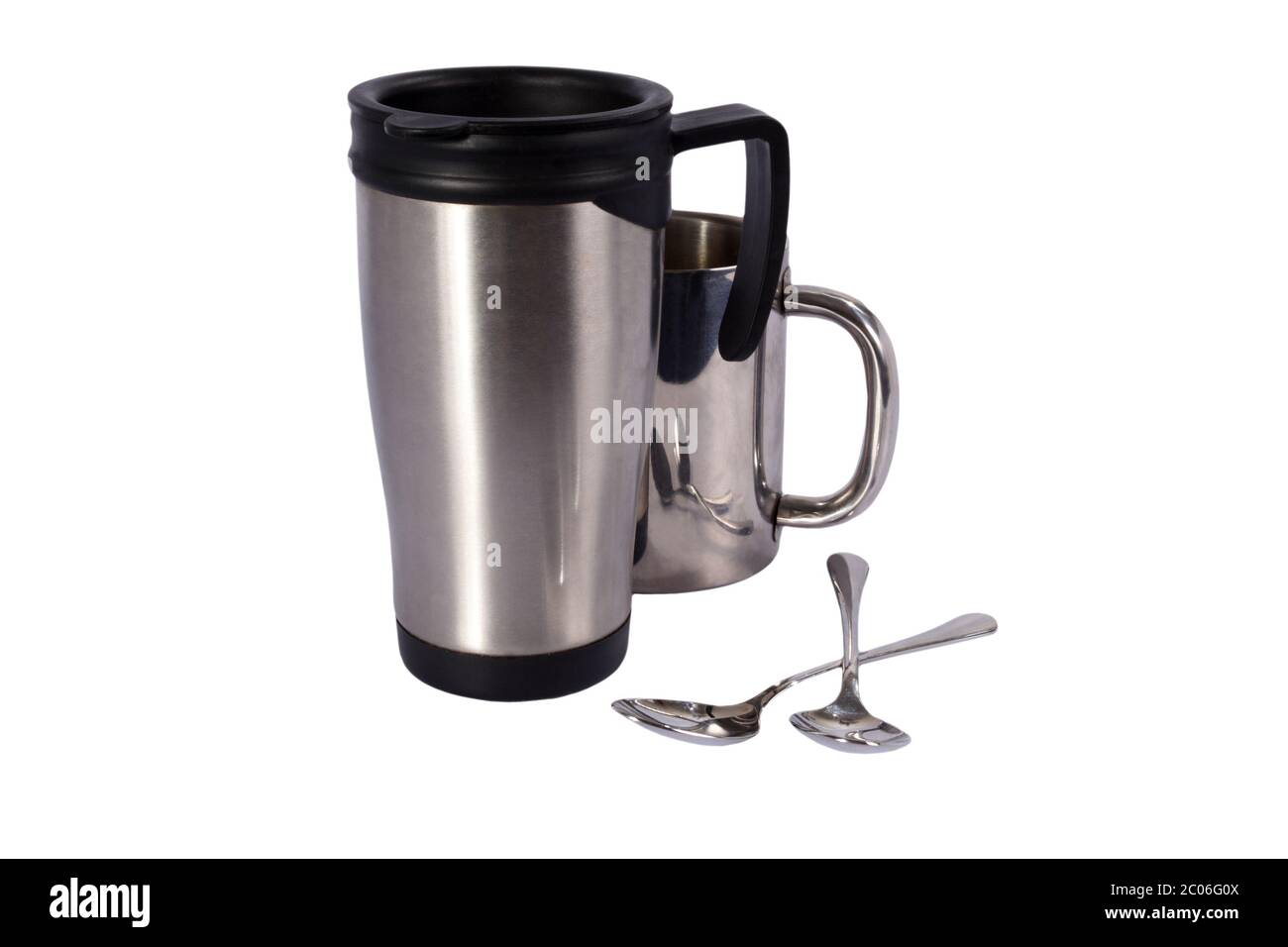 Cup household metal kitchen Cut Out Stock Images & Pictures - Alamy