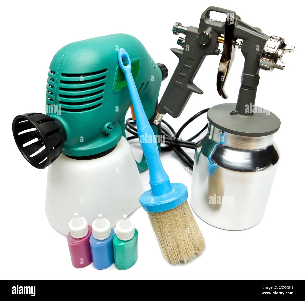 electrical and mechanical, manual spray gun Stock Photo - Alamy