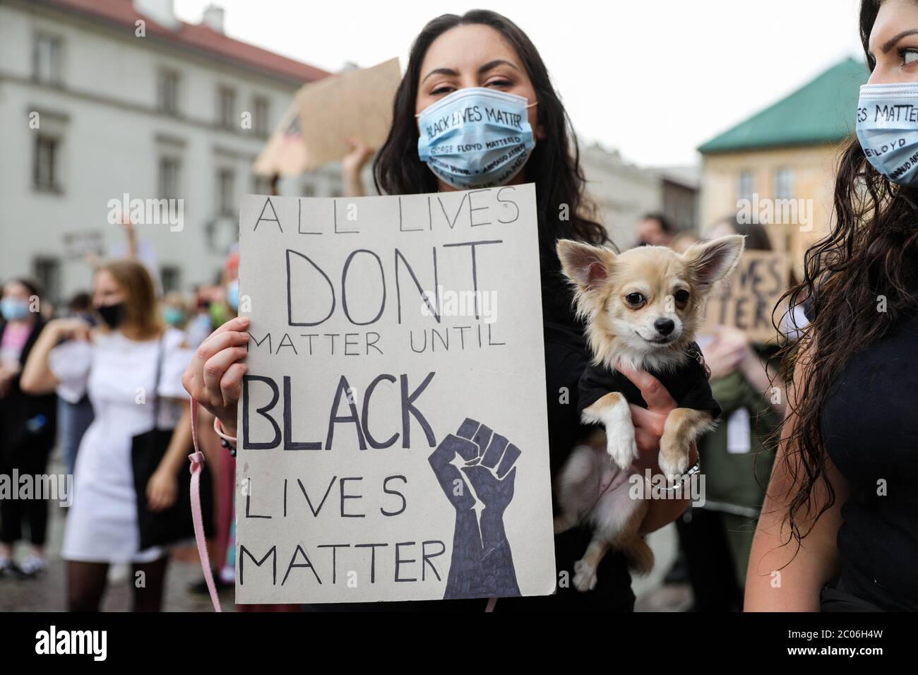 Dog protest placard hi-res stock photography and images - Alamy