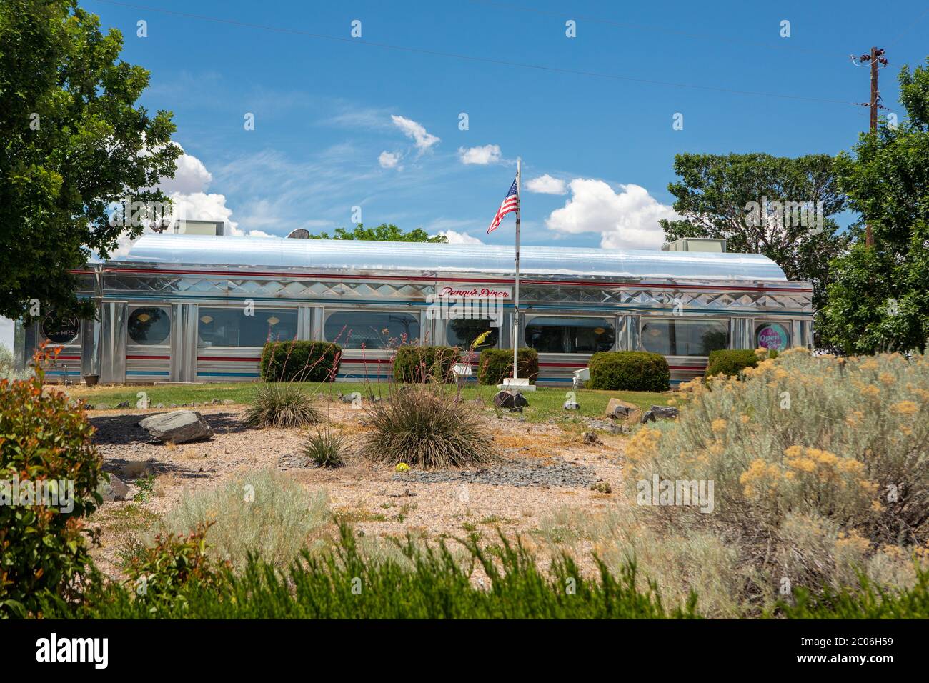 Classic american car diner hi-res stock photography and images - Alamy