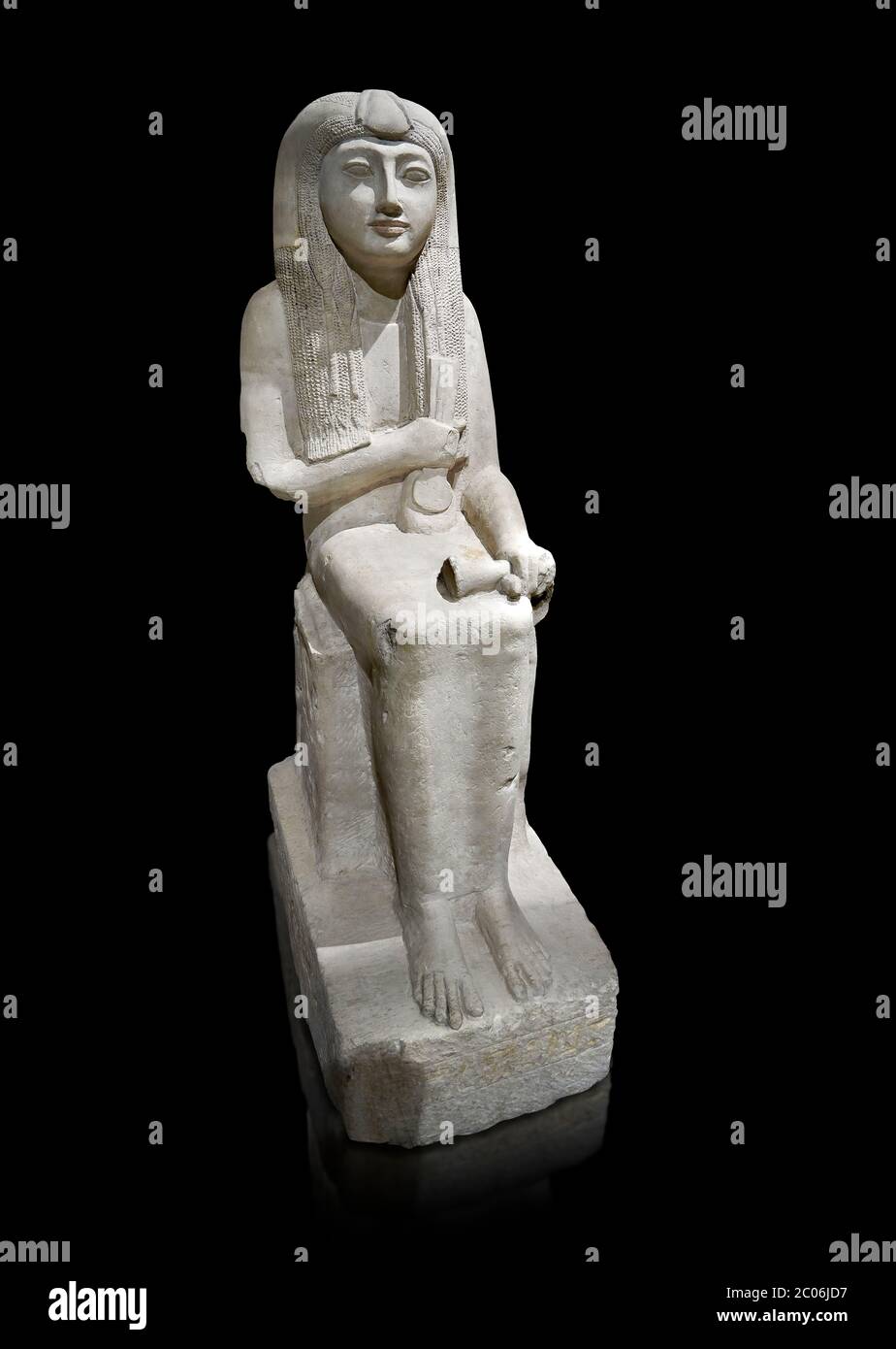 Ancient Egyptian statue of Hel, limestone, New Kingdom, late 18th ...