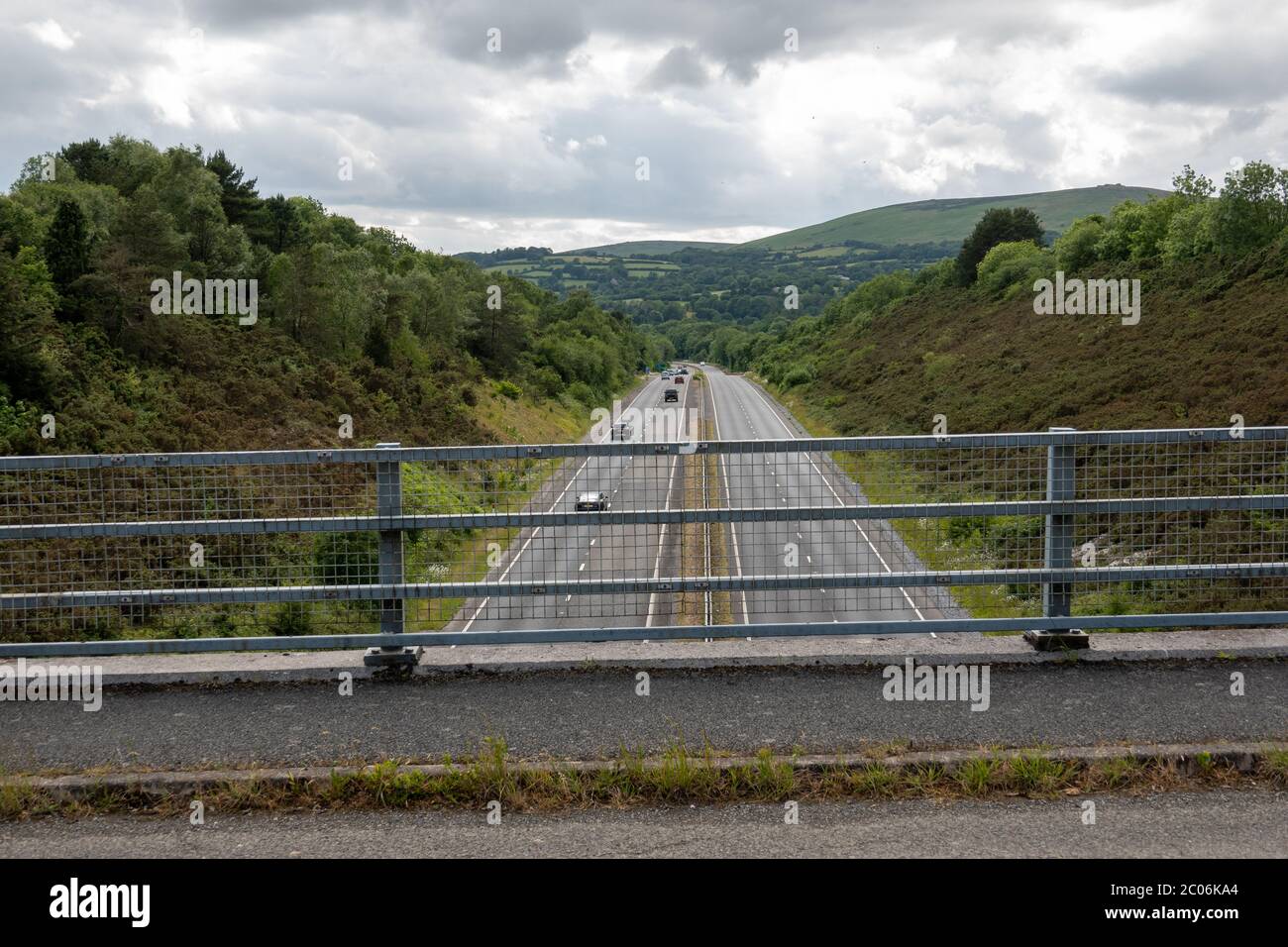 Quiet A38 dual carriageway near South Brent, Devon Stock Photo - Alamy