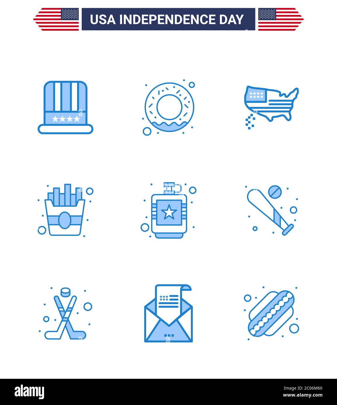 Food and drink usa map hi-res stock photography and images - Alamy