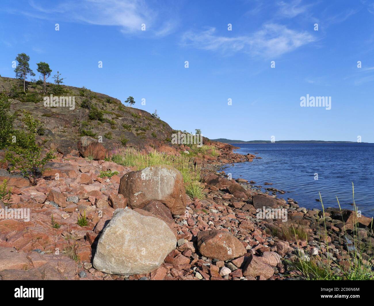 coastal landscape in sweden Stock Photo - Alamy