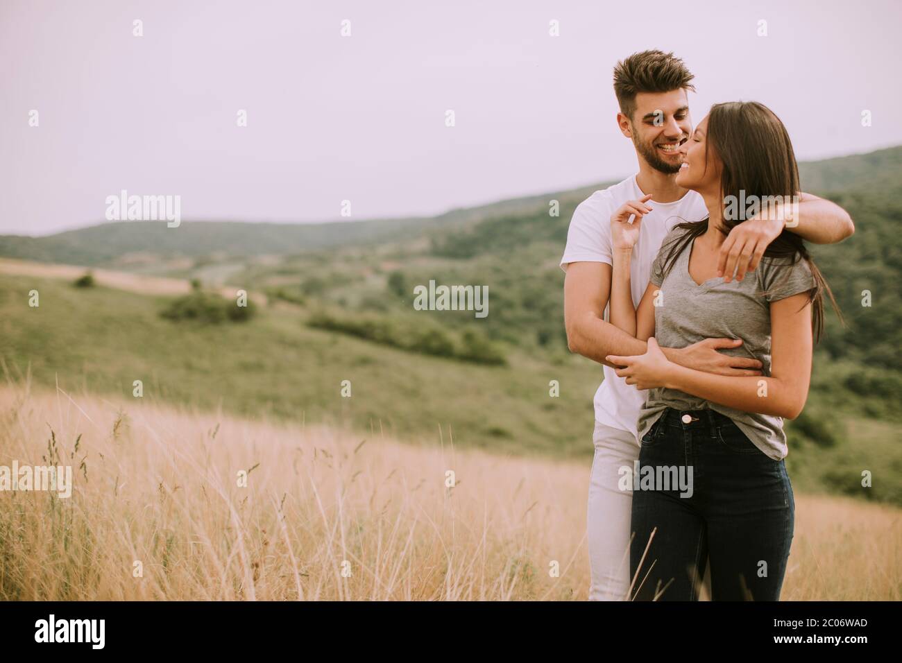 Beautiful nature couple standing hi-res stock photography and images ...