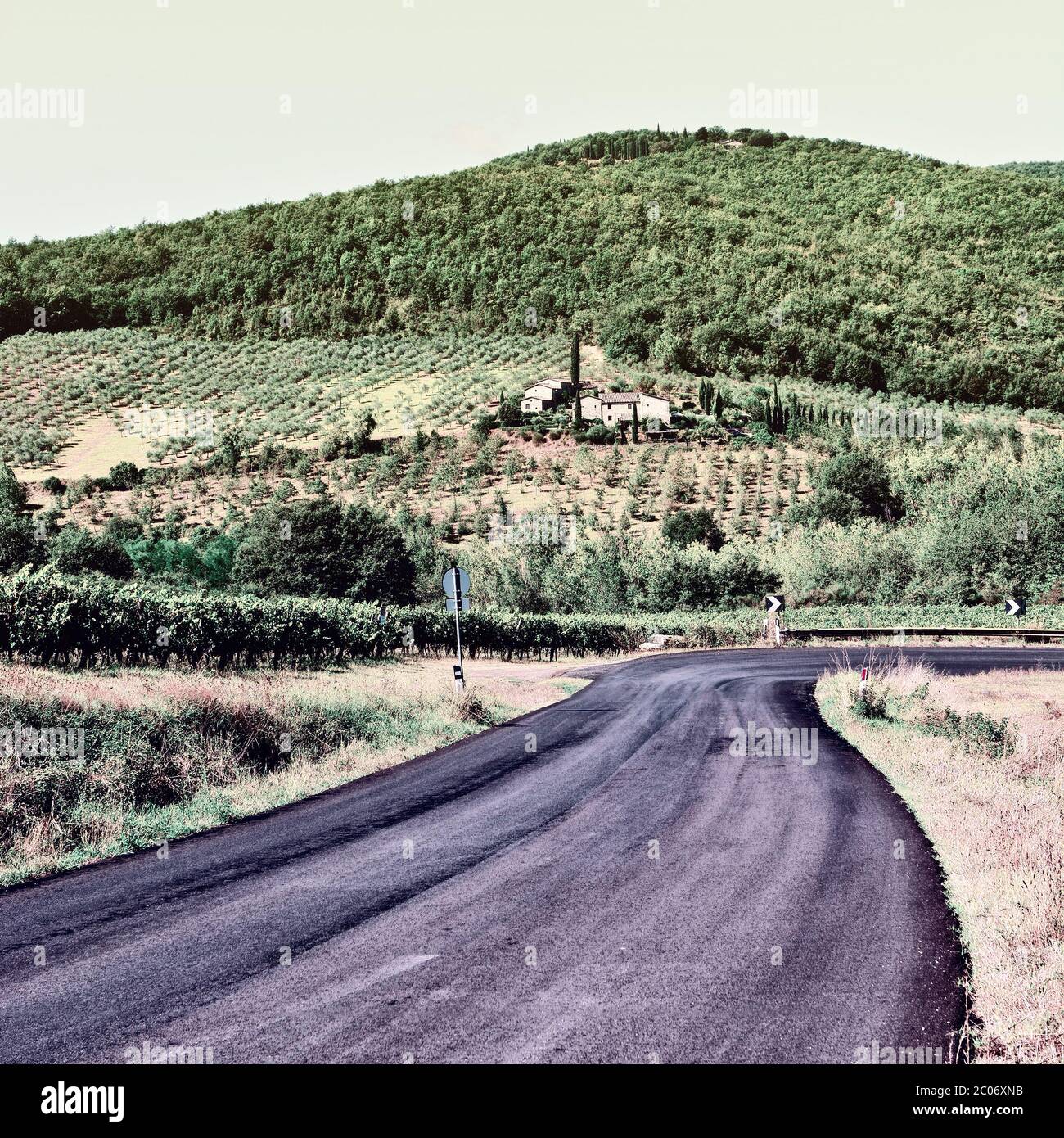 Tuscany road sign hi-res stock photography and images - Alamy
